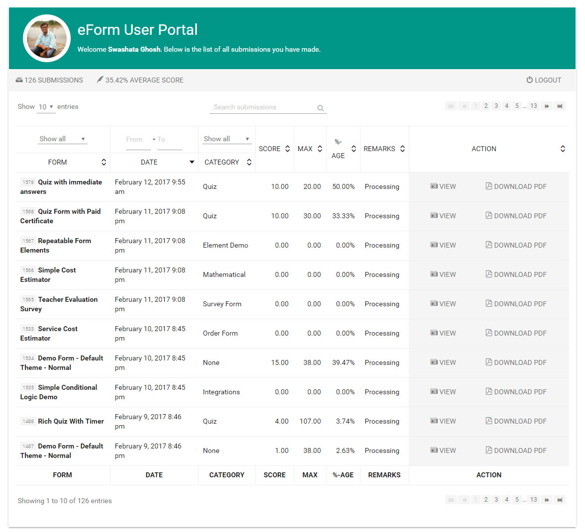 eForm - WordPress Form Builder by WPQuark | CodeCanyon